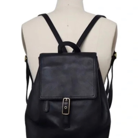 Coach | Bags | Coach Black Leather Backpack | Poshmark